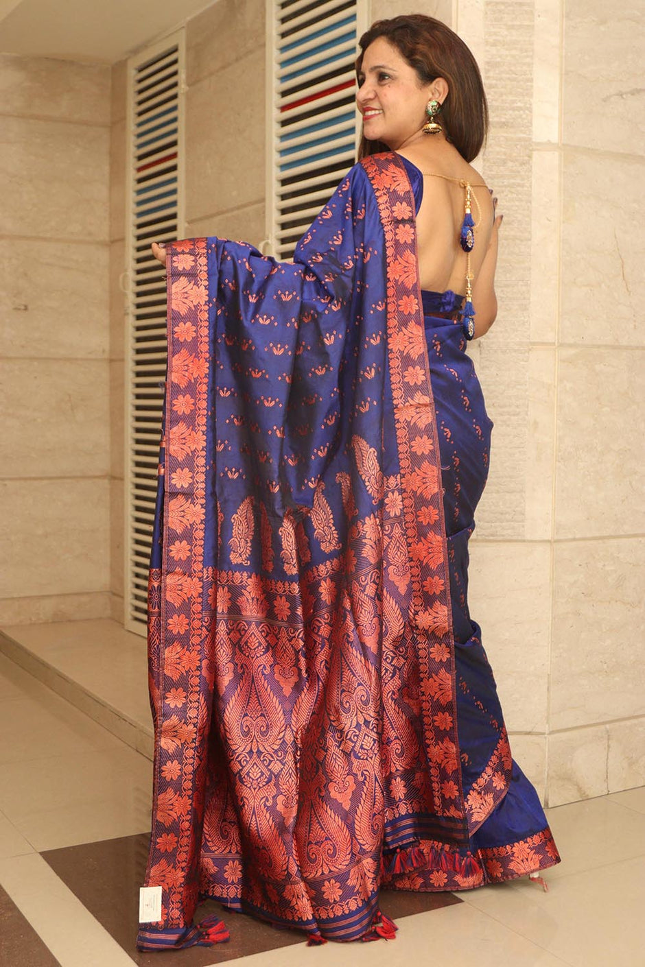 Assam Saree Online — Muga, Eri & Pat Silk Handloom | Luxurion World