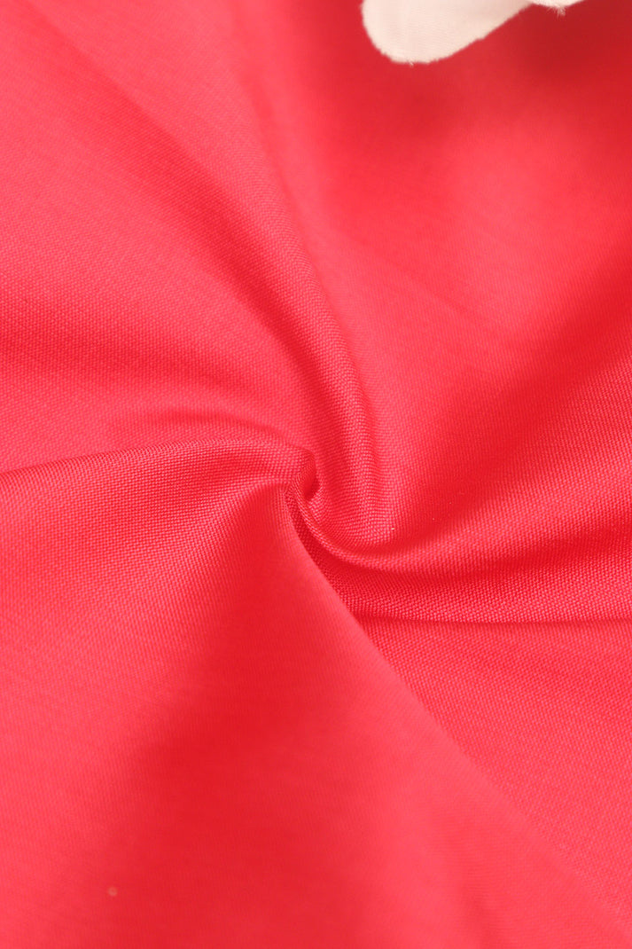 Reddish Pink Silk Fabric - 1 Mtr