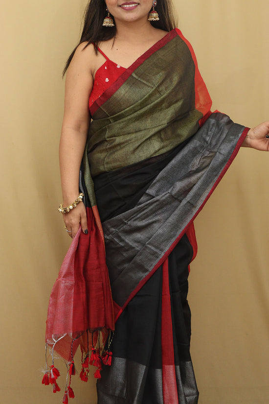 Stunning Multicolor Bengal Saree