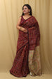 Stunning Maroon Madhubani Saree - 20% Off!