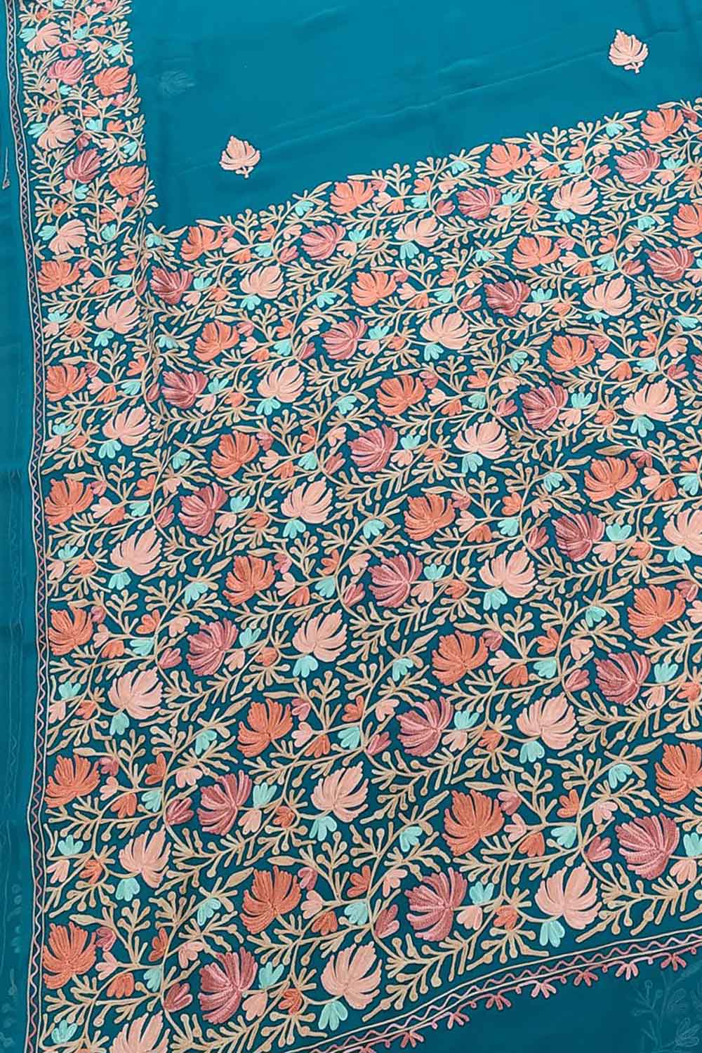Hand Embroidered Kashmiri Aari Work Saree