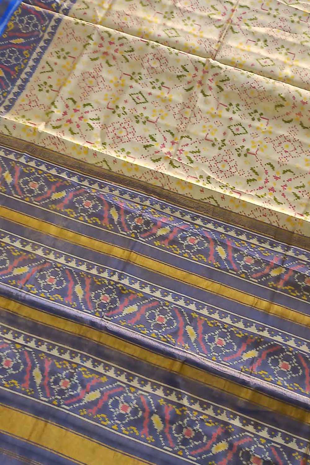 Stunning Multicolor Patola Ikat Saree