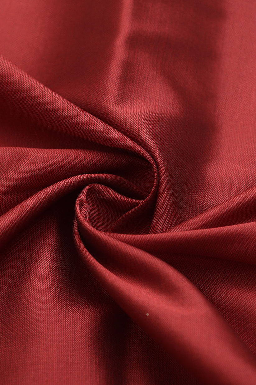 Shop the Elegant Maroon Plain Silk Fabric (1 Mtr) for Your Next Project