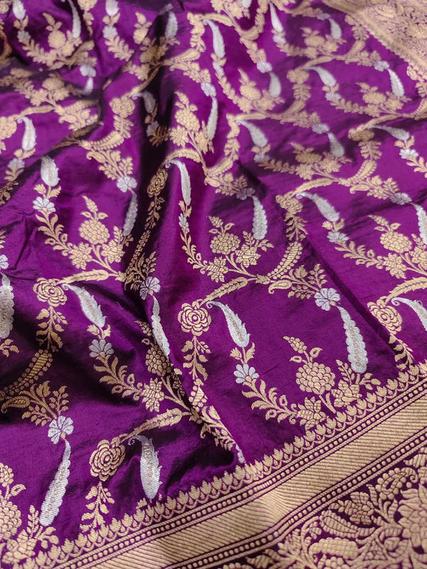 Handloom Banarasi Pure Katan Silk Sona Roopa Dupatta