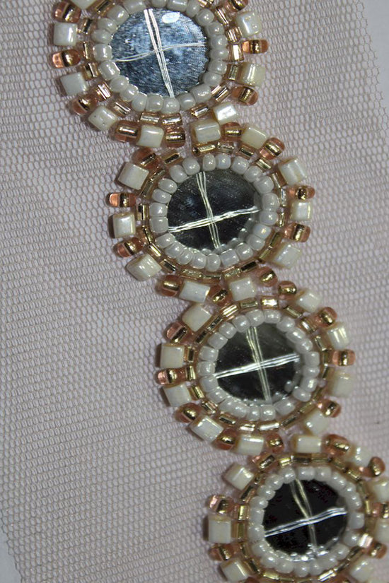 Exquisite Golden Handwork Lace: A Masterpiece of Embellishment