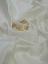 Dyeable Banarasi Pure Katan Silk Kadwa Booti Design Fabric ( 1 Mtr ...