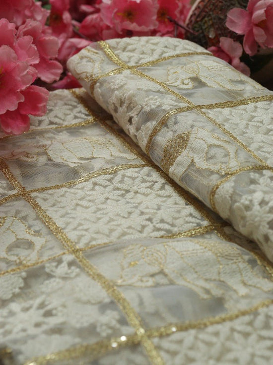 Dyeable Trendy Net Fabric: Enhance Your Style with 1 Mtr of Versatile ...