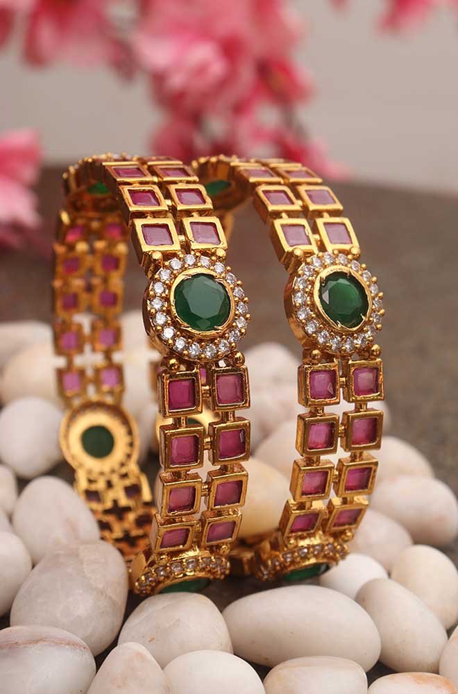 Luxurion World's Elegant Details Bangles - Add Timeless Charm to Your