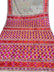 Pastel Hand Embroidered Phulkari Kota Silk Saree - Luxurionworld